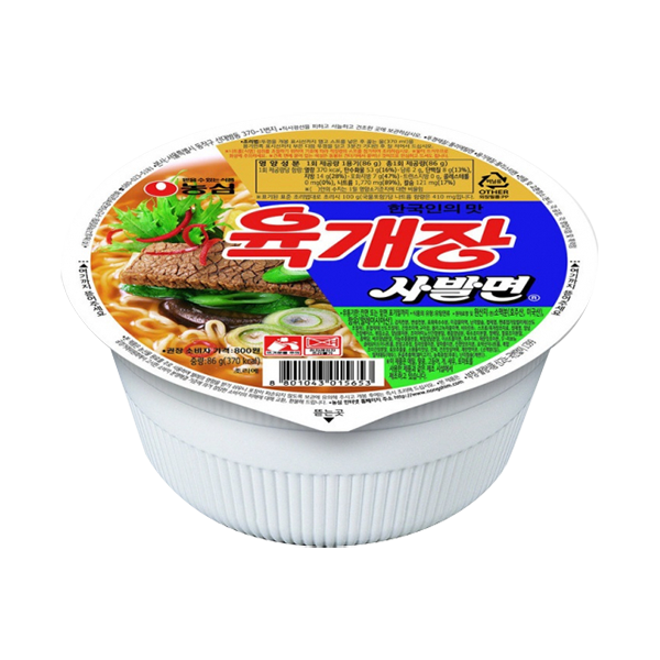 [농심] 컵라면 육개장 사발면 소 86G x 24EA 1박스 | 홈플러스 택배배송